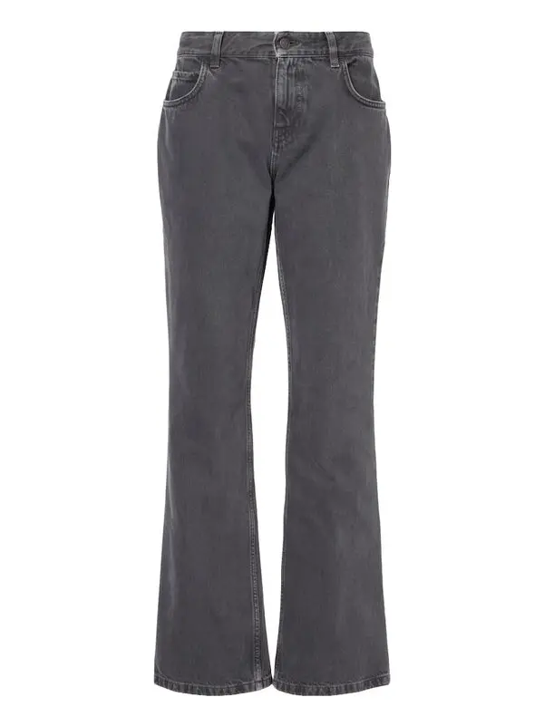 THE ROW Lyndsey Low-rise Straight Jeans - Black