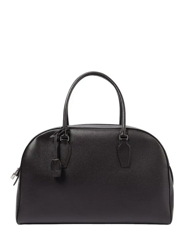 THE ROW India Large Leather Tote Bag - Brown