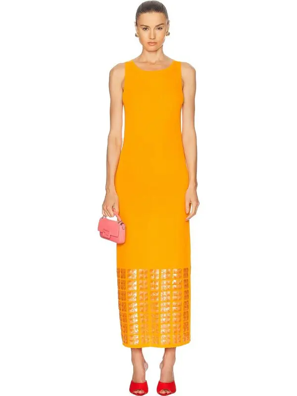 ZANKOV Tosca Knit Midi Dress - Satsuma