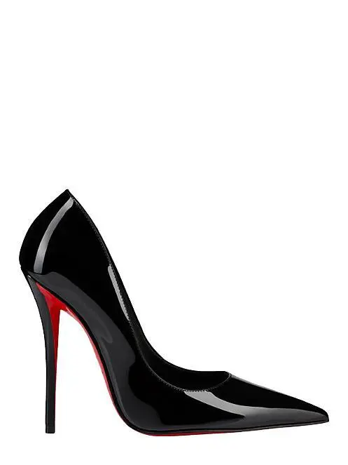 CHRISTIAN LOUBOUTIN Patent Leather Heeled Pumps - Black