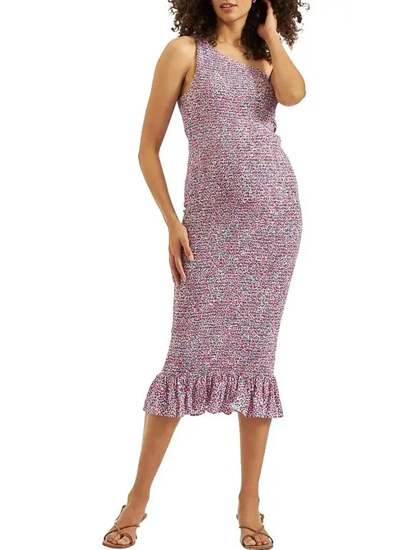 RIPE MATERNITY Skipper One-shoulder Dress - Pink