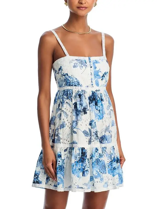 Alice + Olivia Fallon Babydoll Dress - Affection Small