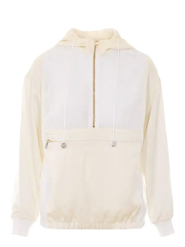 Fabiana Filippi Half Zip Hoodie - White