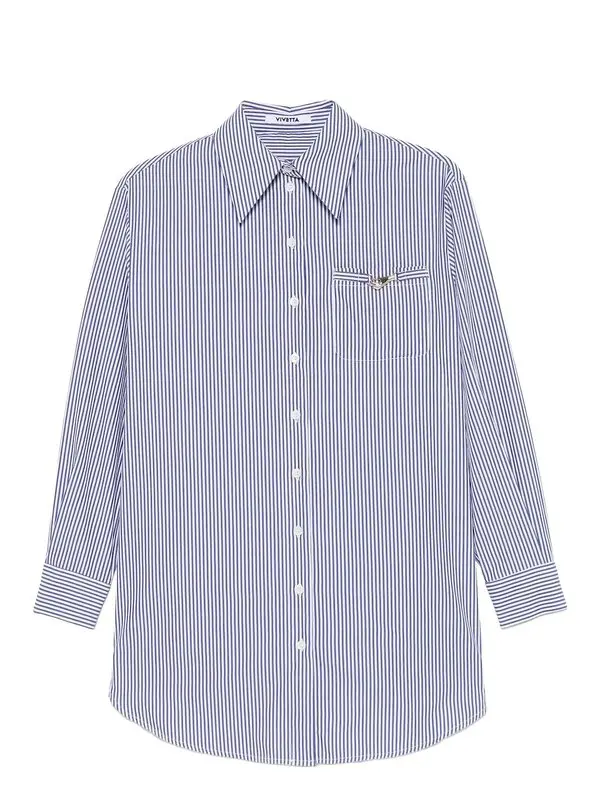 Vivetta Striped Shirt - Blue