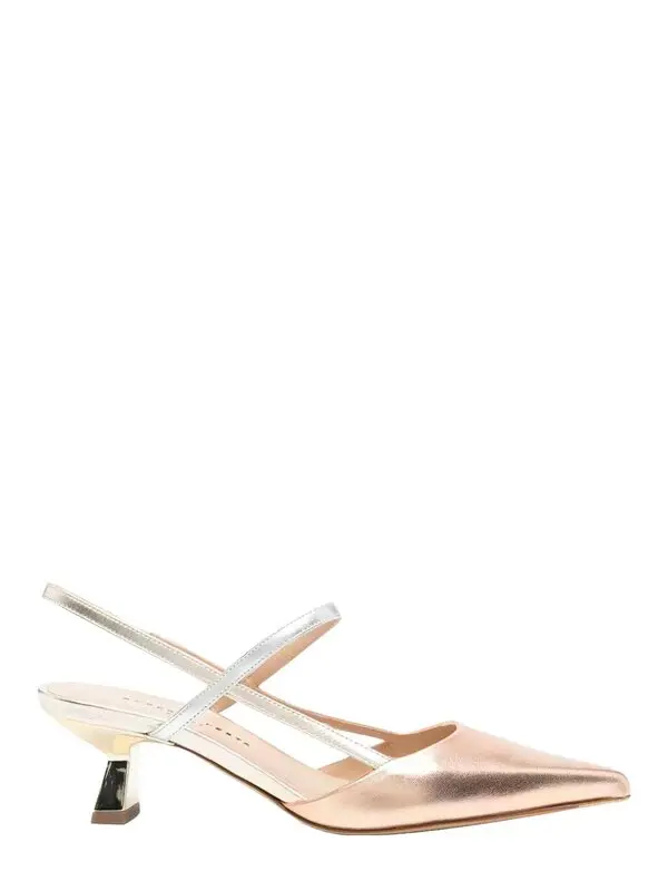 Roberto Festa 50mm Amai Slingback Pumps - Gold