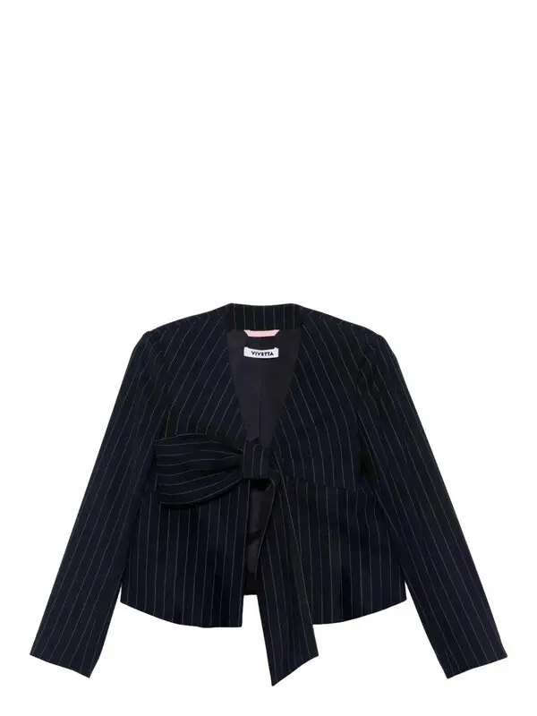Vivetta Pinstripe Jacket - Blue