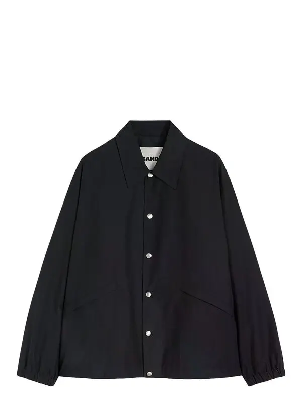 JIL SANDER Cotton Shirt Jacket - Blue