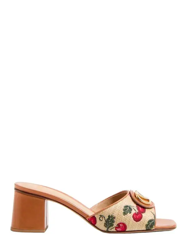 Valentino Garavani Vlogo Signature Cherryfic Sandals - Neutrals