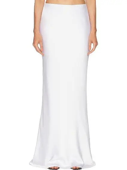 Norma Kamali Bias Obie Skirt - Snow White