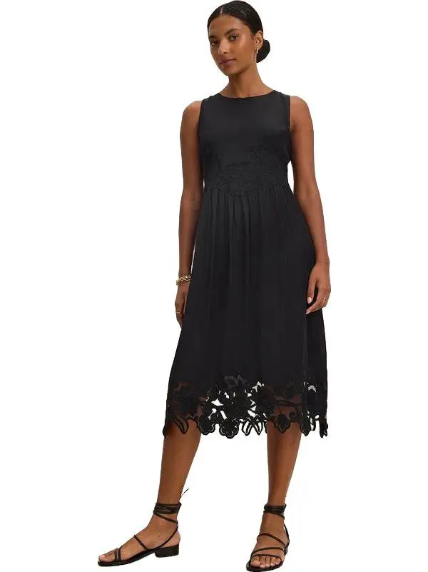 Velvet By Graham & Spencer Bianca Midi Dress - Black