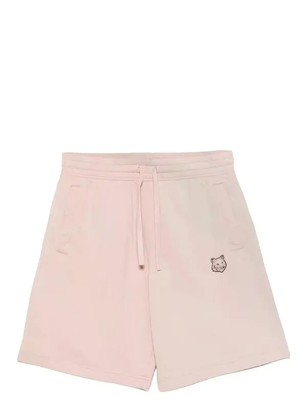 Maison Kitsuné Bold Fox Head-patch Shorts - Pink