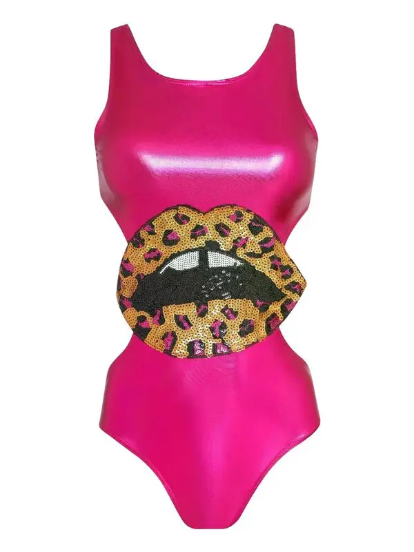 BRIGITTE Labios Carnaval/festival Bodysuit - Pink
