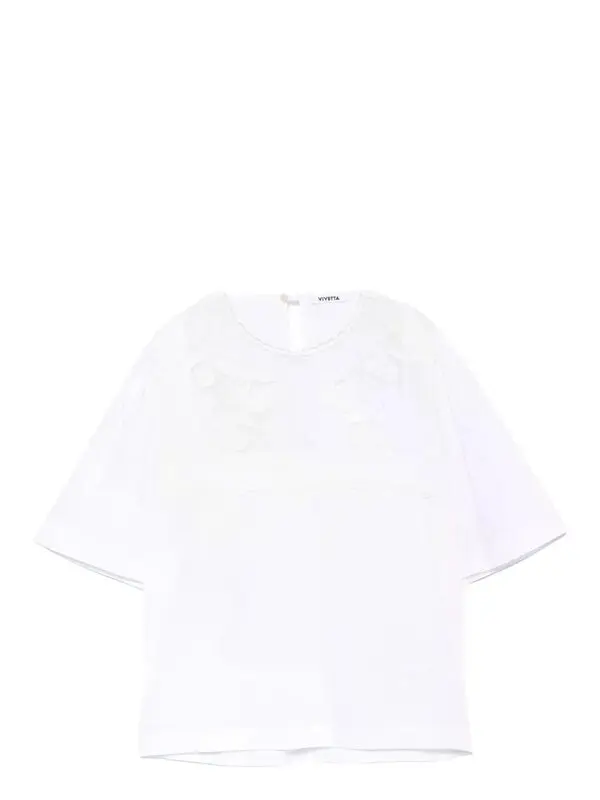 Vivetta Embroidered Top - White