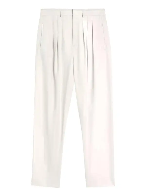 LEMAIRE Pleated Tailored Trousers - White