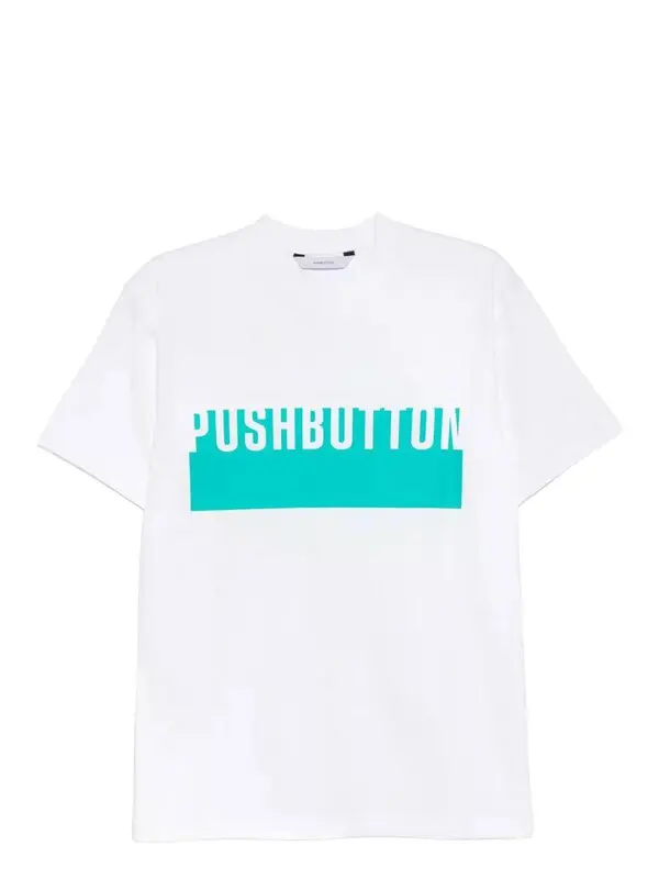 PUSHBUTTON Logo-print T-shirt - White