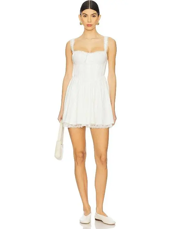 MORE TO COME Zia Mini Dress - White