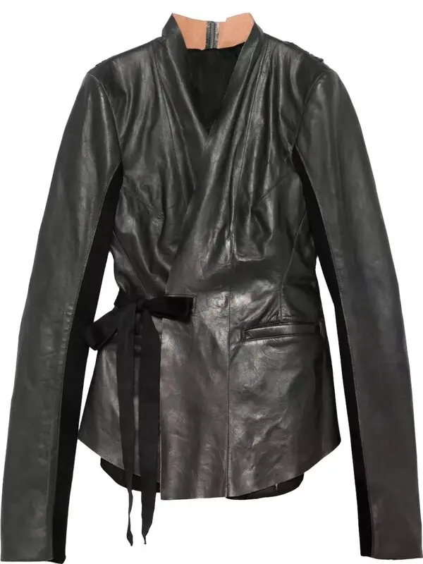Rick Owens Leather Jacket - Black