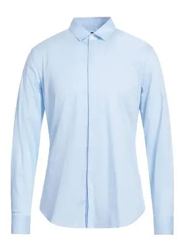 Emporio Armani Shirt Sky Size Cotton, Polyamide, Elastane - Blue