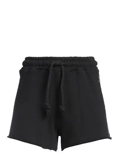 DISCLAIMER Cotton French Terry Athletic Shorts - Black