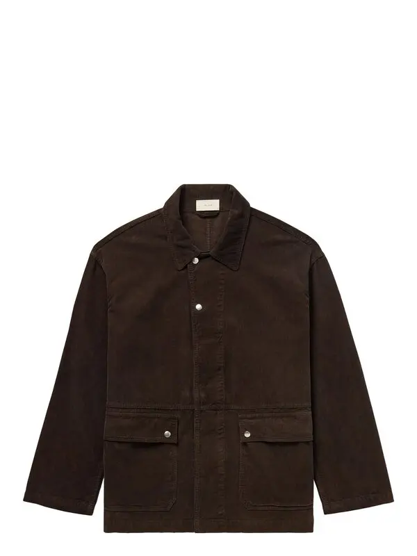 THE ROW Frank Cotton-corduroy Jacket - Brown