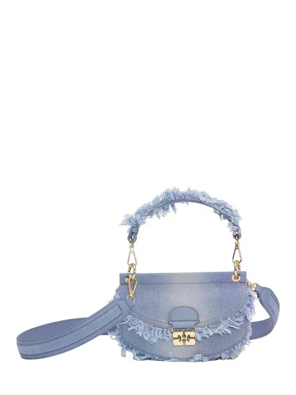GANNI Denim Cross Body Bag - Blue