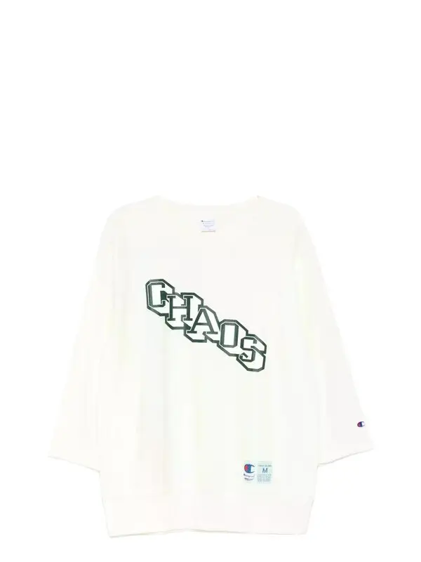 Undercover Slogan Print Sweatshirt - Neutrals