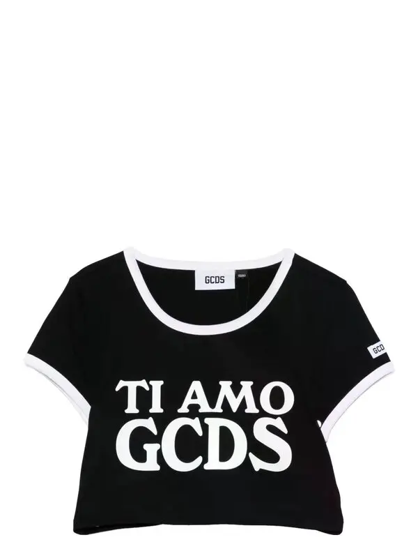 Gcds Ti Amo Print T-shirt - Black