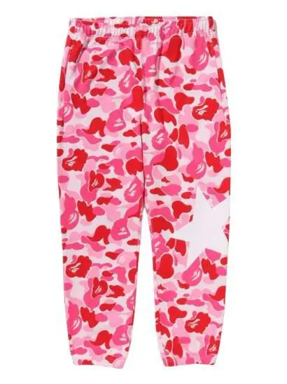 A BATHING APE Abc Camo Sweatpant - Pink