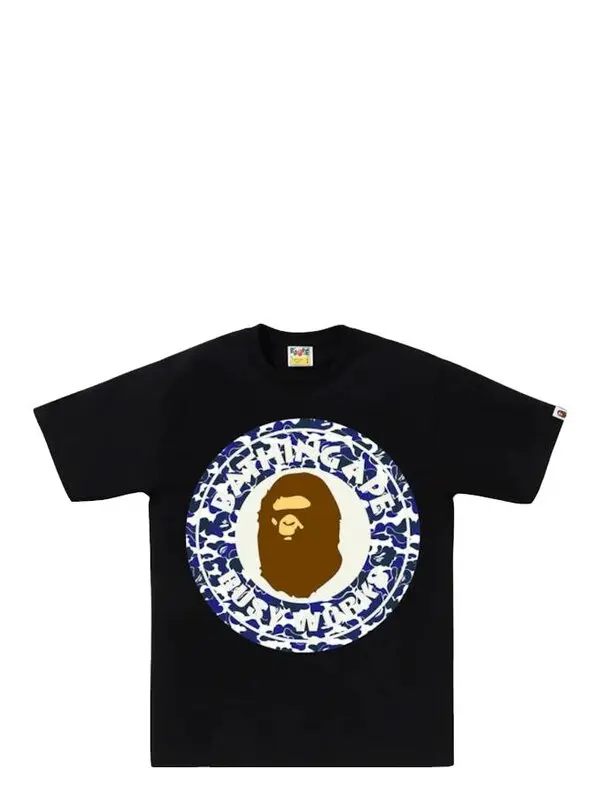 A BATHING APE Big Busy Works C Tee Shirt - Black