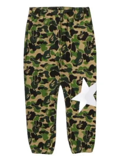A BATHING APE Abc Camo Sweatpant - Green