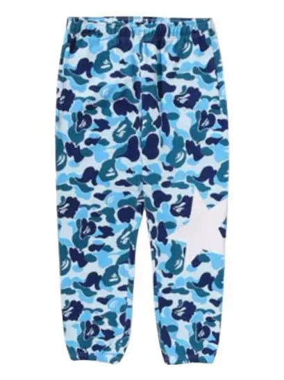 A BATHING APE Abc Camo Sweatpant - Blue