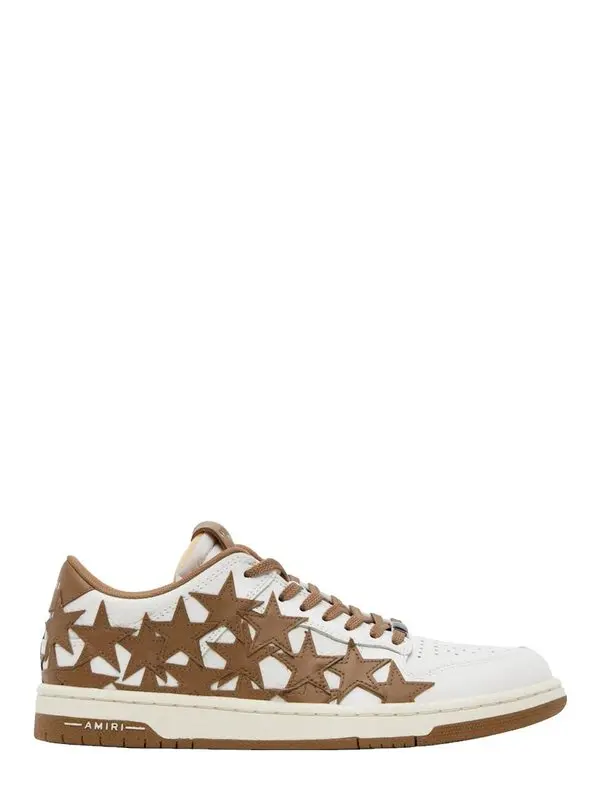 Amiri Stars Low Top Sneakers - White/brown