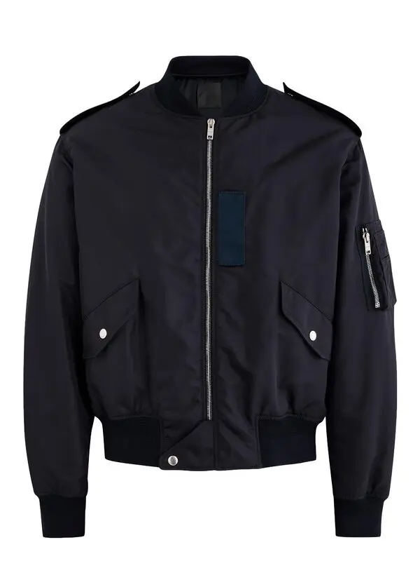 Givenchy Padded Nylon Bomber Jacket - Navy