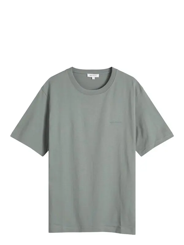Norse Projects Johannes Logo Print T-shirt - Greyish Blue