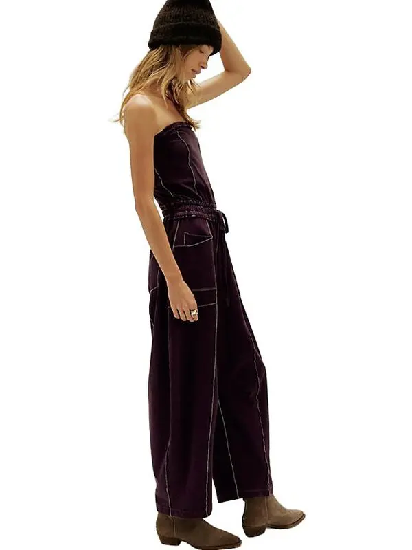 Free People Fp One Kaiden One-piece - Mauve Wine