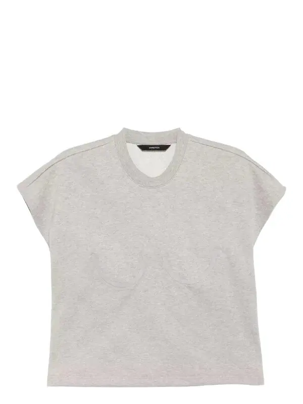 PUSHBUTTON Bra Point Sleeveless Top - Grey