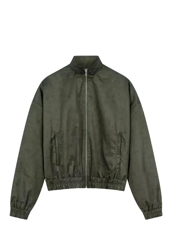 ROUGH. High-neck Track Jacket - Green