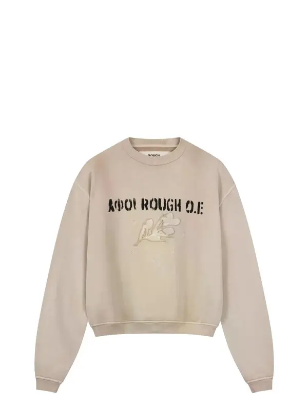 ROUGH. Logo-print Sweatshirt - Neutrals