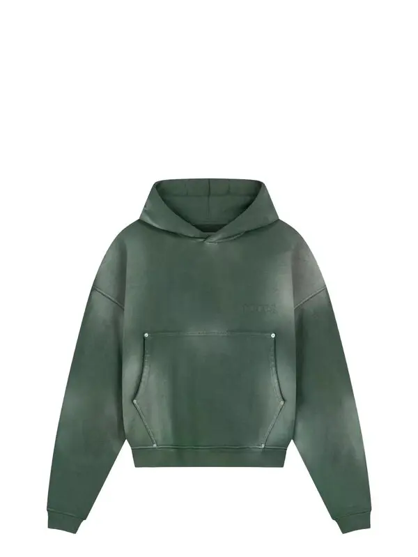 ROUGH. Embroidered Hoodie - Green