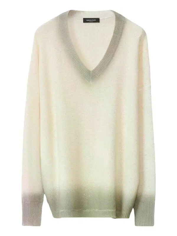 Fabiana Filippi Gradient Sweater - White