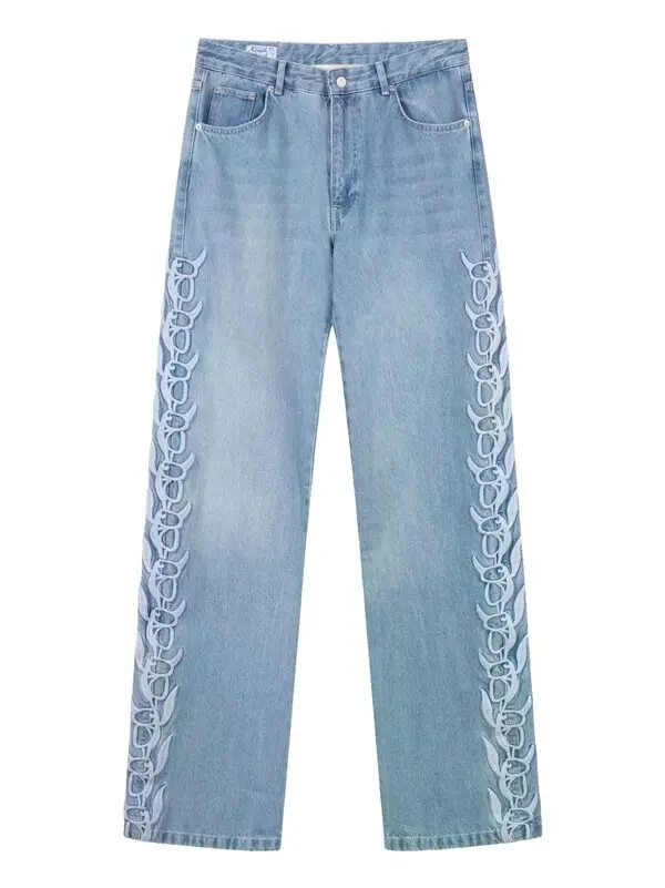 ROUGH. Amity Straight Leg Jeans - Blue