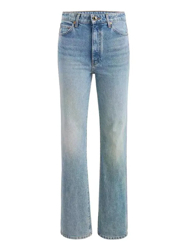 Khaite Danielle Stretch-cotton Jeans - Blue