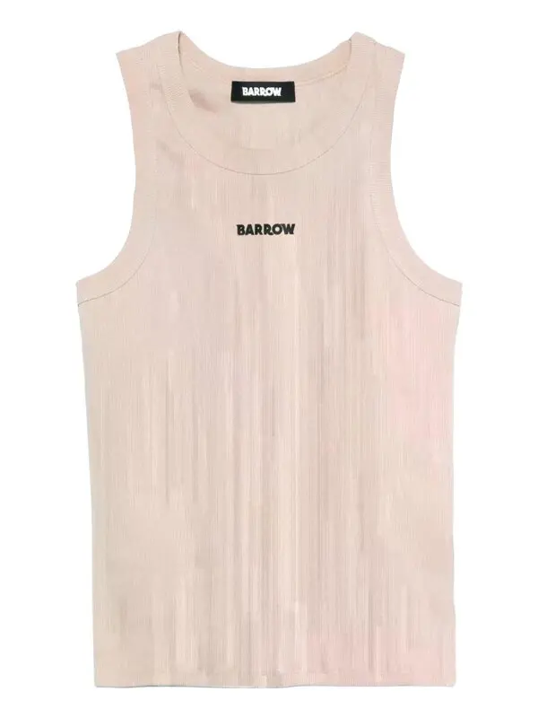 BARROW Logo-tape Tank Top - Neutrals