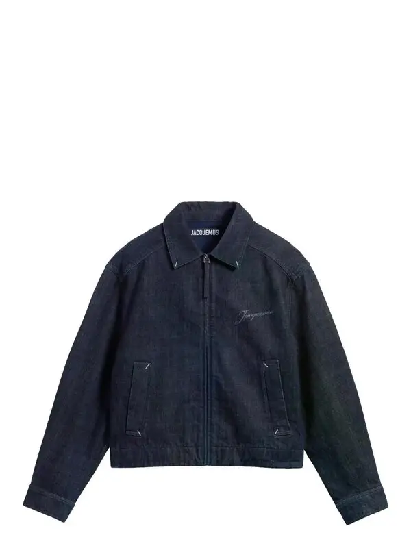 Jacquemus Canevas-de-nîmes Jacket - Blue