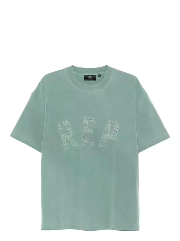 REPRESENT Logo-appliqué T-shirt - Green