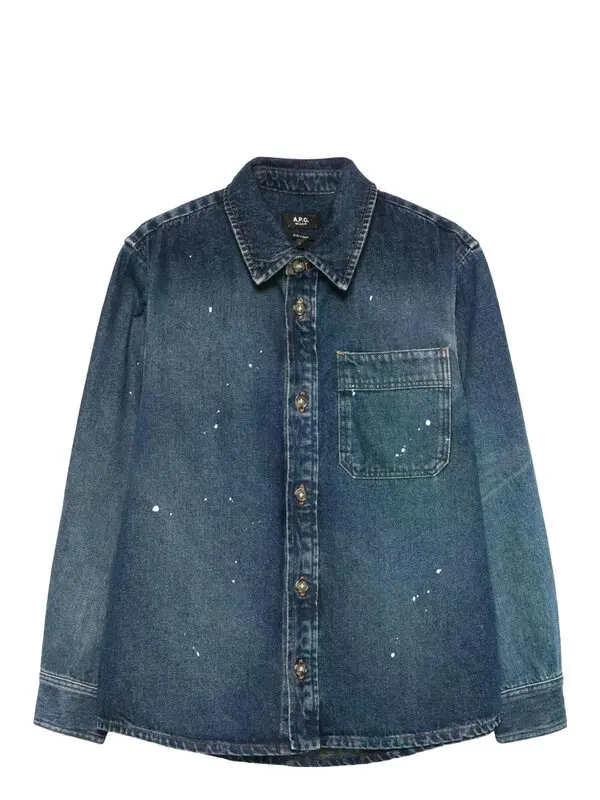 A.p.c. Basile Shirt Jacket - Blue
