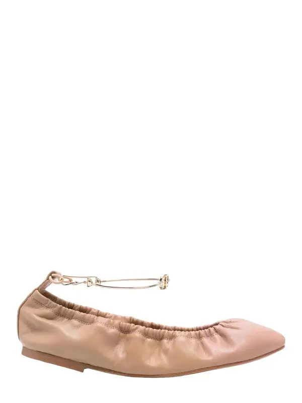 TWINSET Ankle-strap Ballerina Shoes - Neutrals