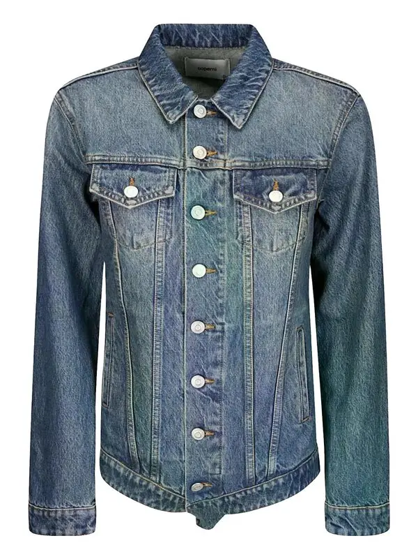 Coperni Cotton Denim Jacket - Blue
