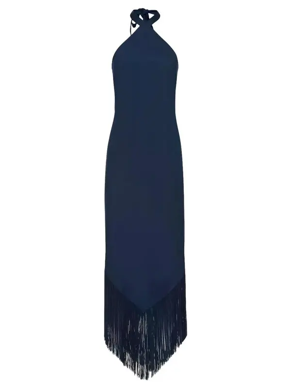 TALLER MARMO Nina Halterneck Dress - Blue