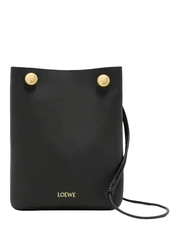Loewe Pebble Clutch - Black